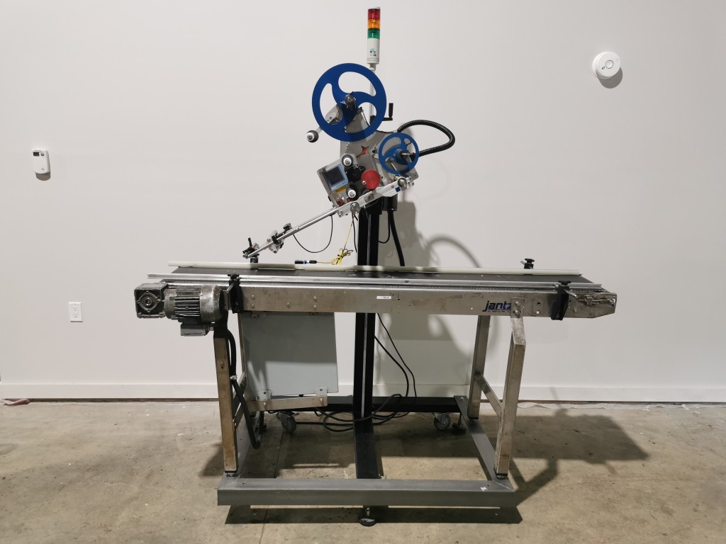 Nita Labeler on a stand with Conveyor AE612-MK11-LH (Labelers, Wipe On ...